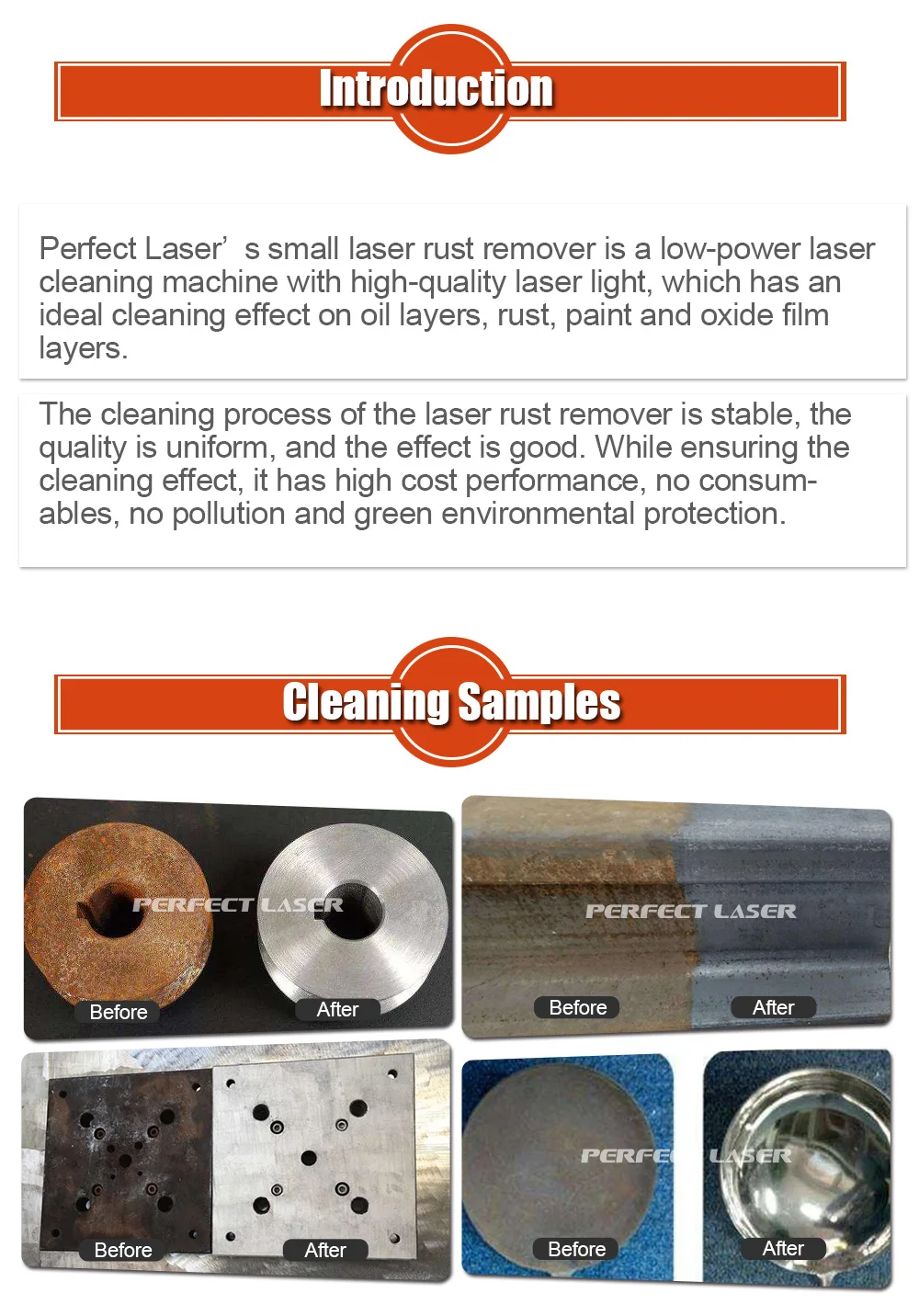 Mini Handheld Laser Remover for Metal Rust & Dirt