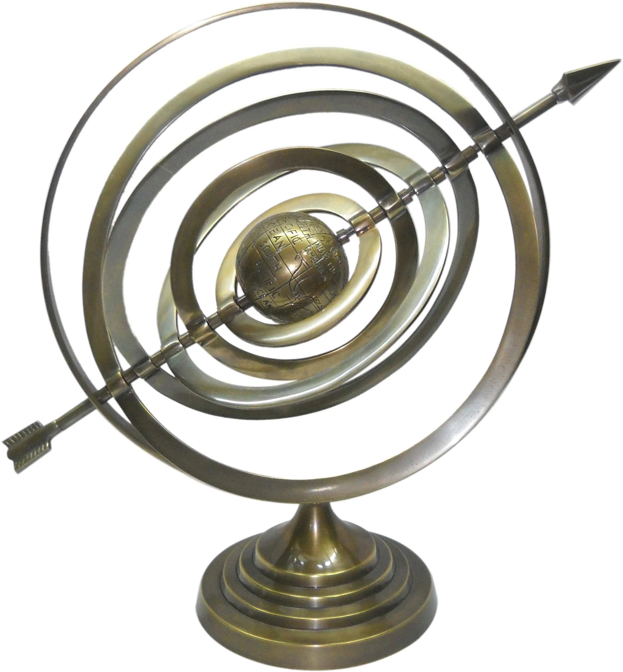 Table Decor Metal World Globe With Metal Base Model Of Earth Unique ...