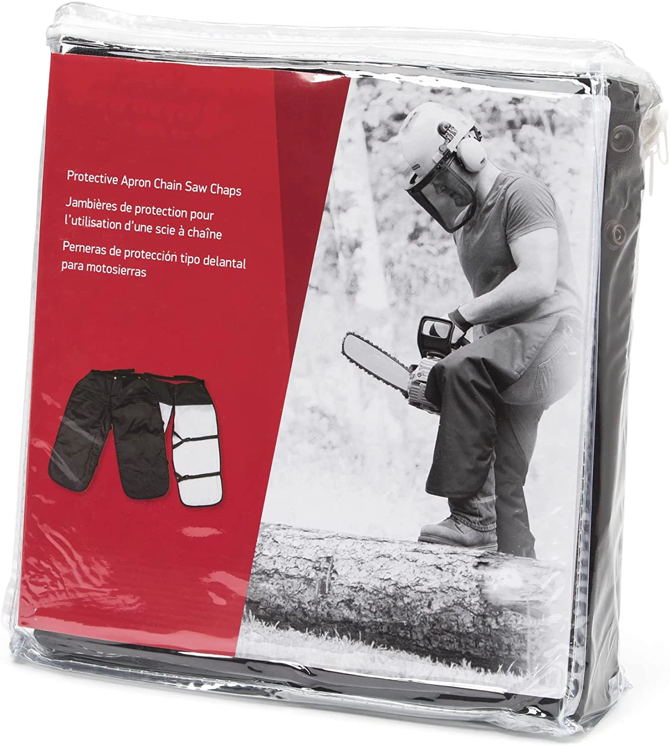 Forester Chainsaw Pants Apron Style Orange Protection Leg Black Safety ...