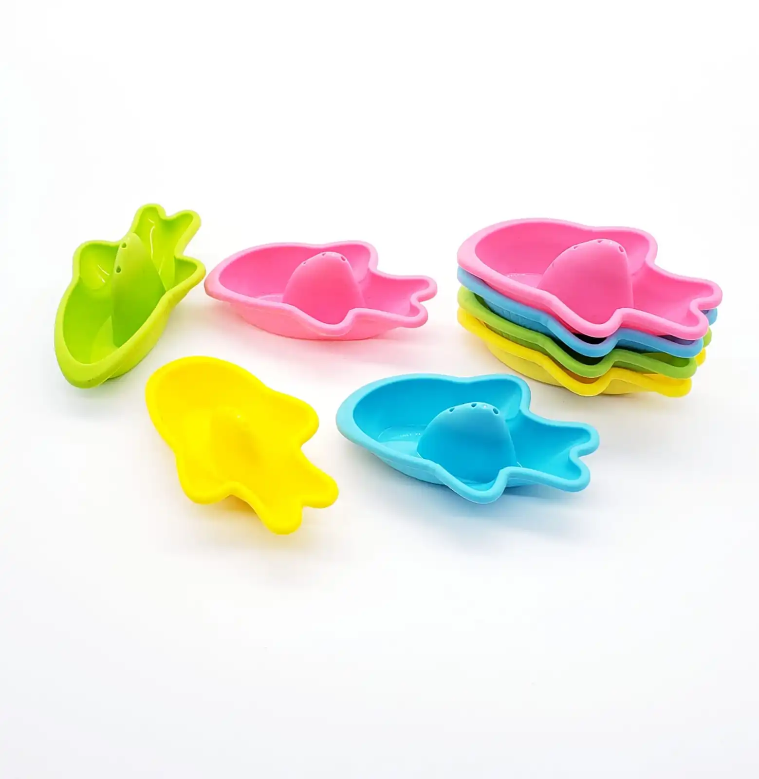 Bath Toys Set Of 8 Pcs Fish Boat Stack Cups - Buy Educational Toddlers ...