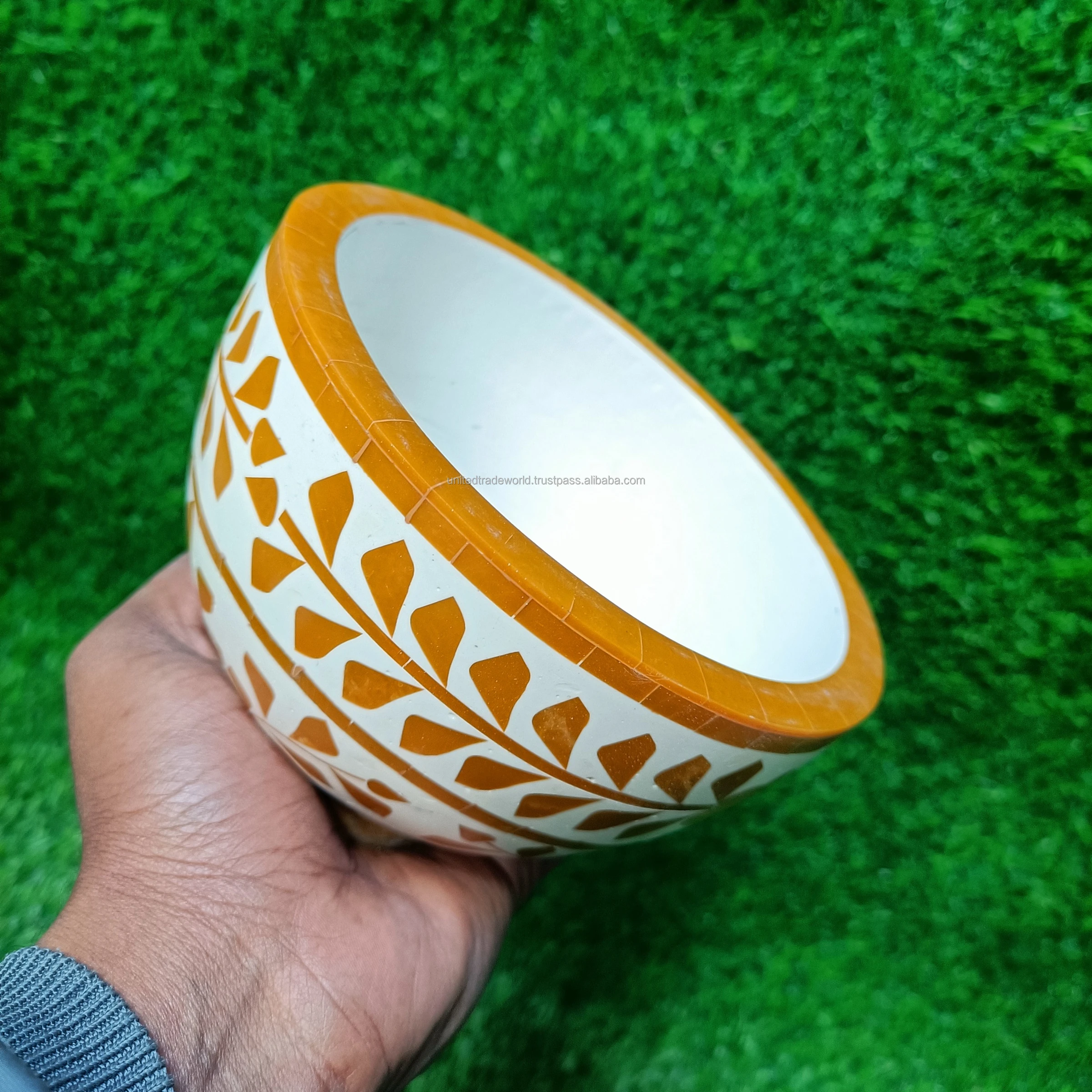 Small Size Bone Inlay Bowl For kitchenware Or Dining Use Chocolate Also ...