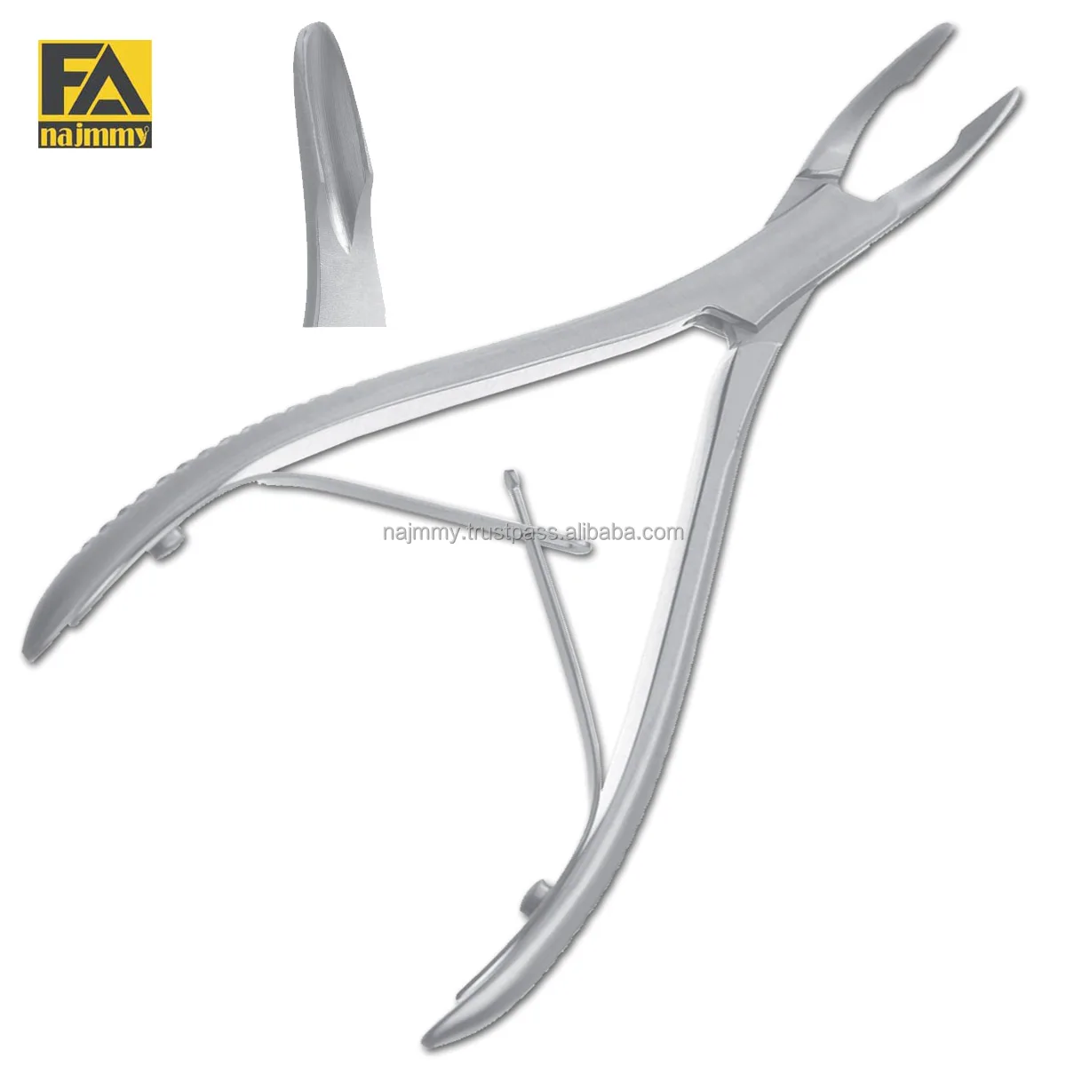 BANE BONE RONGEUR Single-Action Curved 3x16mm Surgical Instrument ...