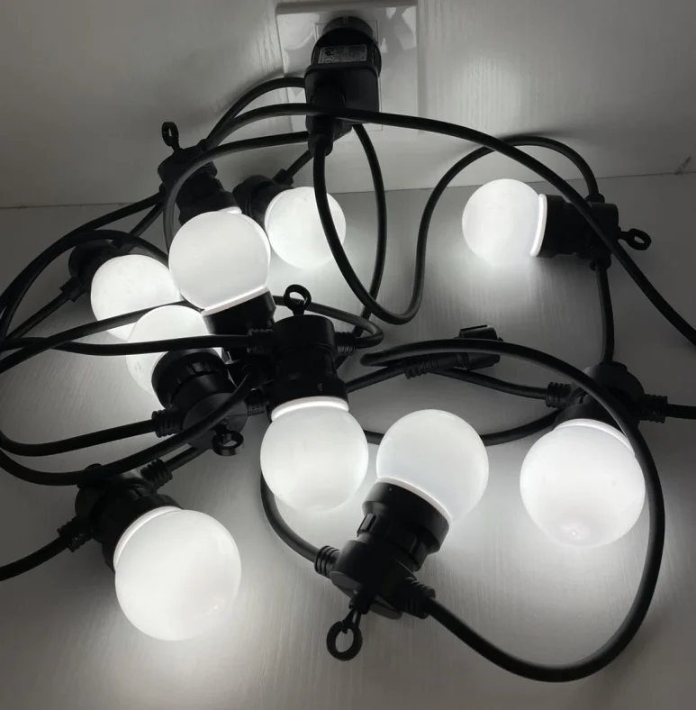 24v 12w Adapter G50 String Steady Light 10m 20bulbs,(5 Smd 2835 Each ...