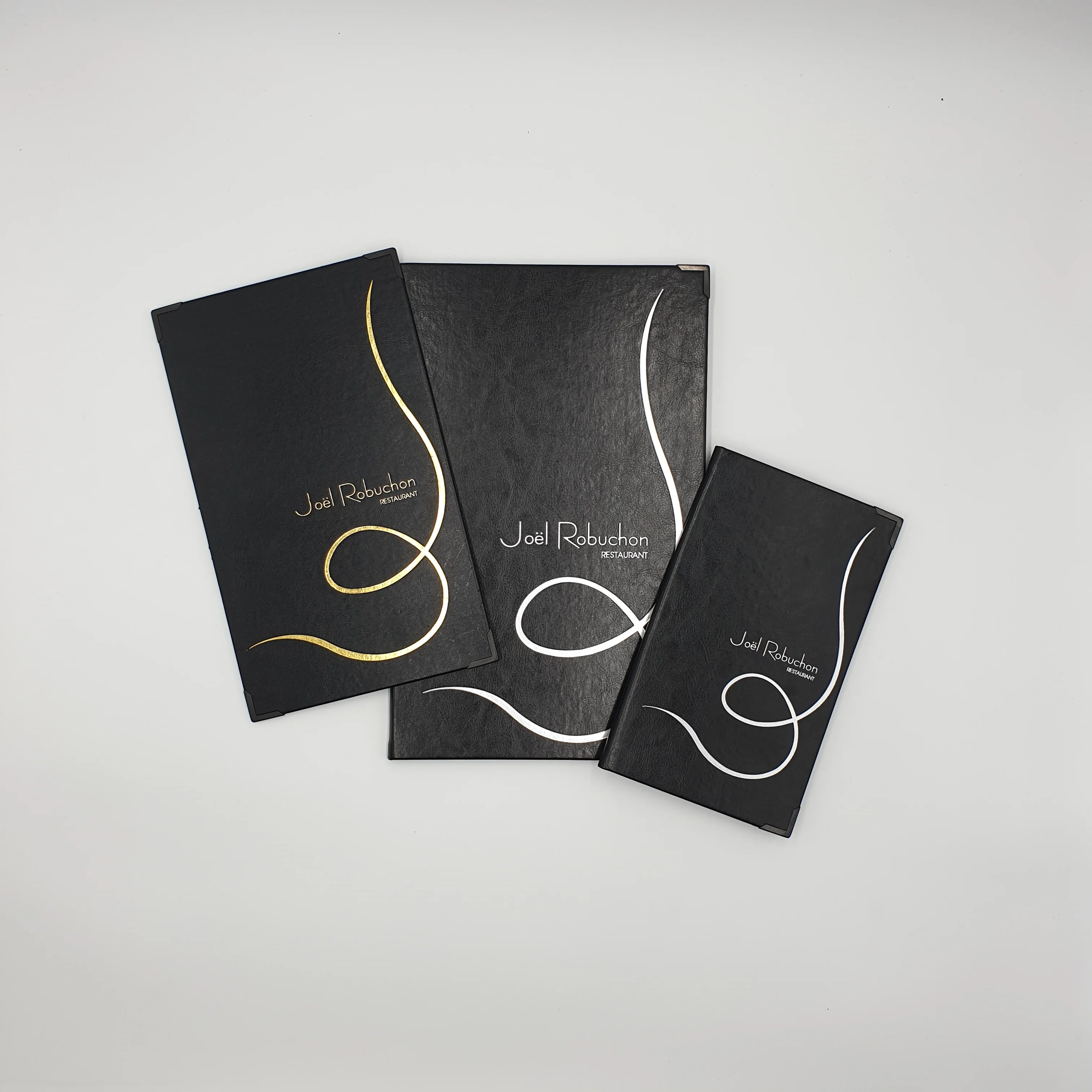 Customize Top Bottom Flap Single Side Leather Diploma Folder Menu Cover ...