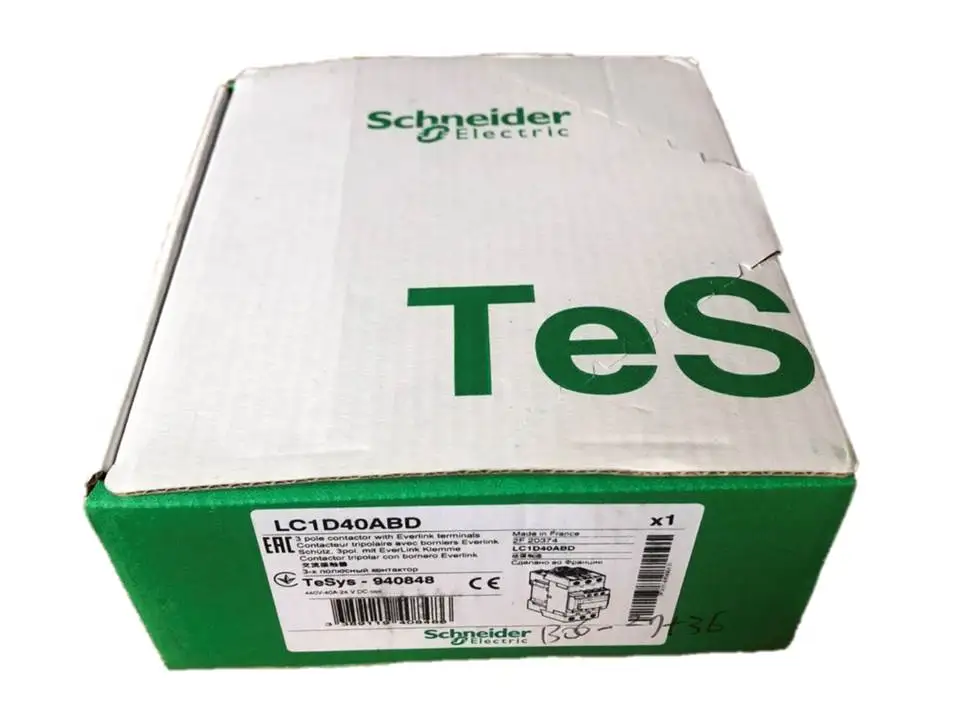 New And Original Lc1d40abd 40a 24vdc 3p Schneider Dc Magnetic Contactor - Buy Lc1d40 Dc 24v ...