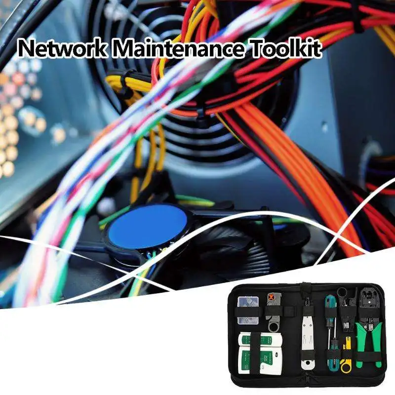 12pcs/set Portable Lan Network Repair Tool Set Cable Tester Wire ...