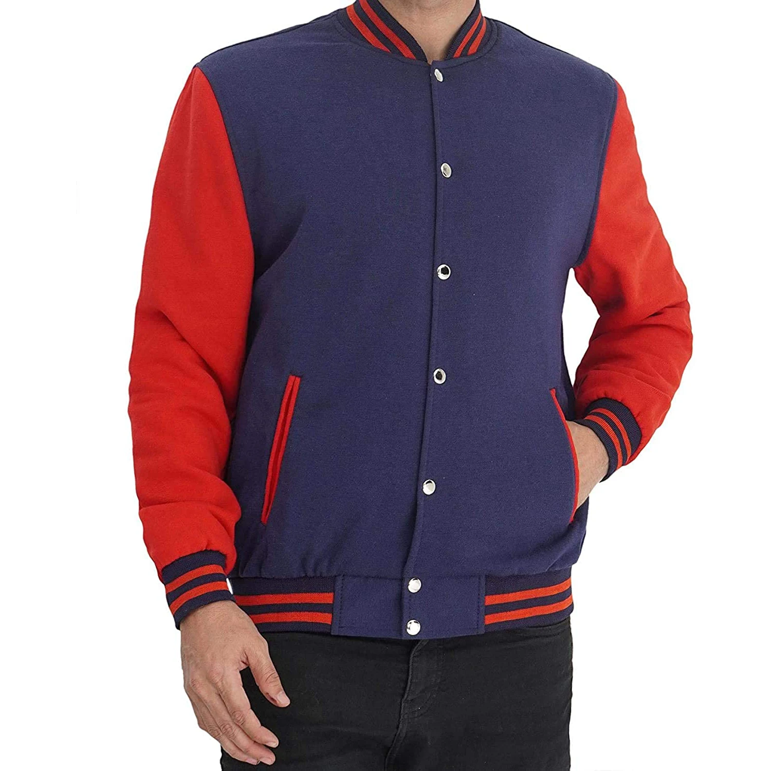 Men's And Women Varsity Jacket Winter Baseball Men Bomber Varsity ...