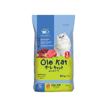 Best Seller Ole Kat,Dry Cat Food Tuna Flavor,Red Color 20kg/bag Protein ...