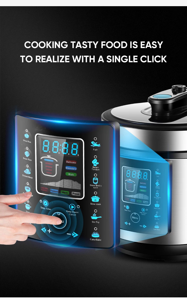 Electric Pressure Cooker Multi-Functional Programmable Low Sugar Rice ...