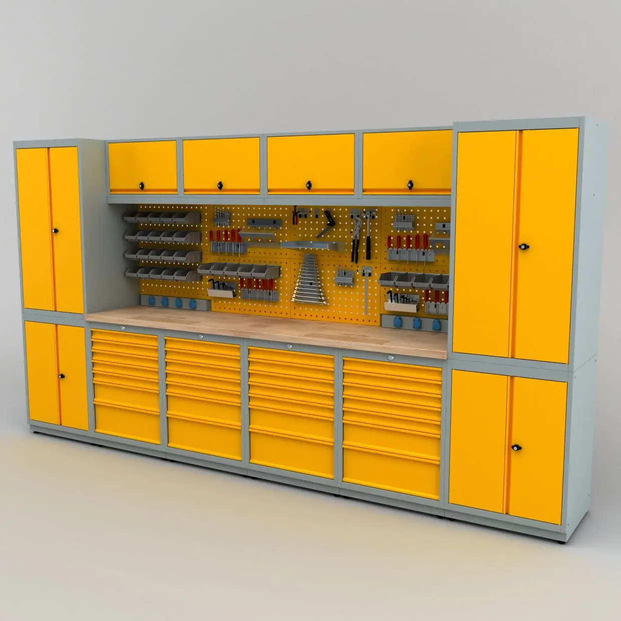 Modular Tool Cabinet System For Mechanic Garages - Buy Garage Cabinets ...