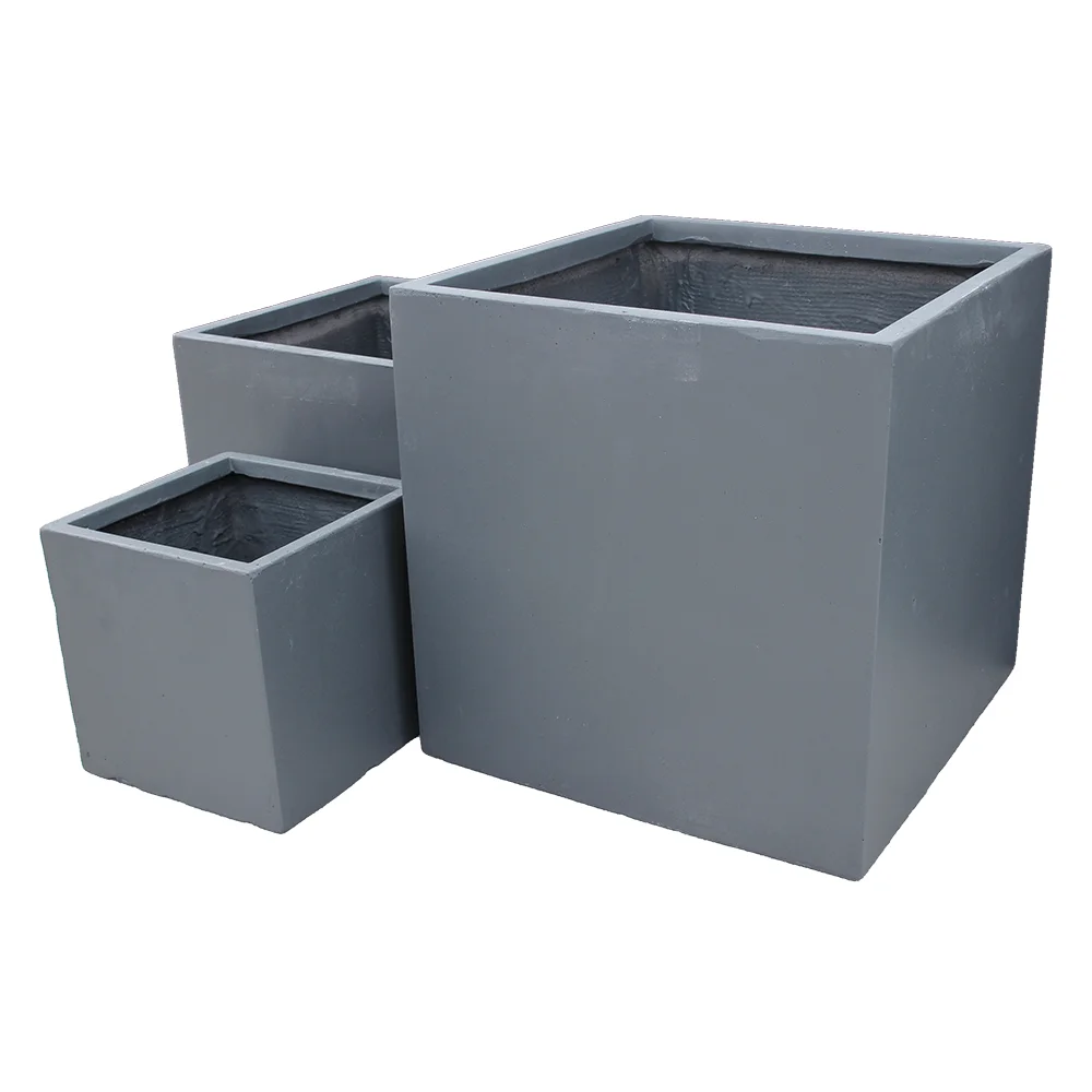 [Kiddo]- Polystone Planter Fiberglass Flower Pot Fiberstone Planters ...