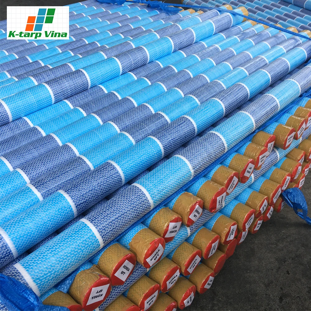 K-tarp Vina Blue White Stripe Pe Tarpaulin Perfect Tool To Protect Your ...