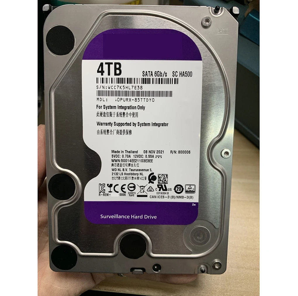 Refurbished 3.5'' Hdd Purple Blue Hard Disk Drive 1tb 2tb 4tb 6tb 8tb Hard Drive With Good ...
