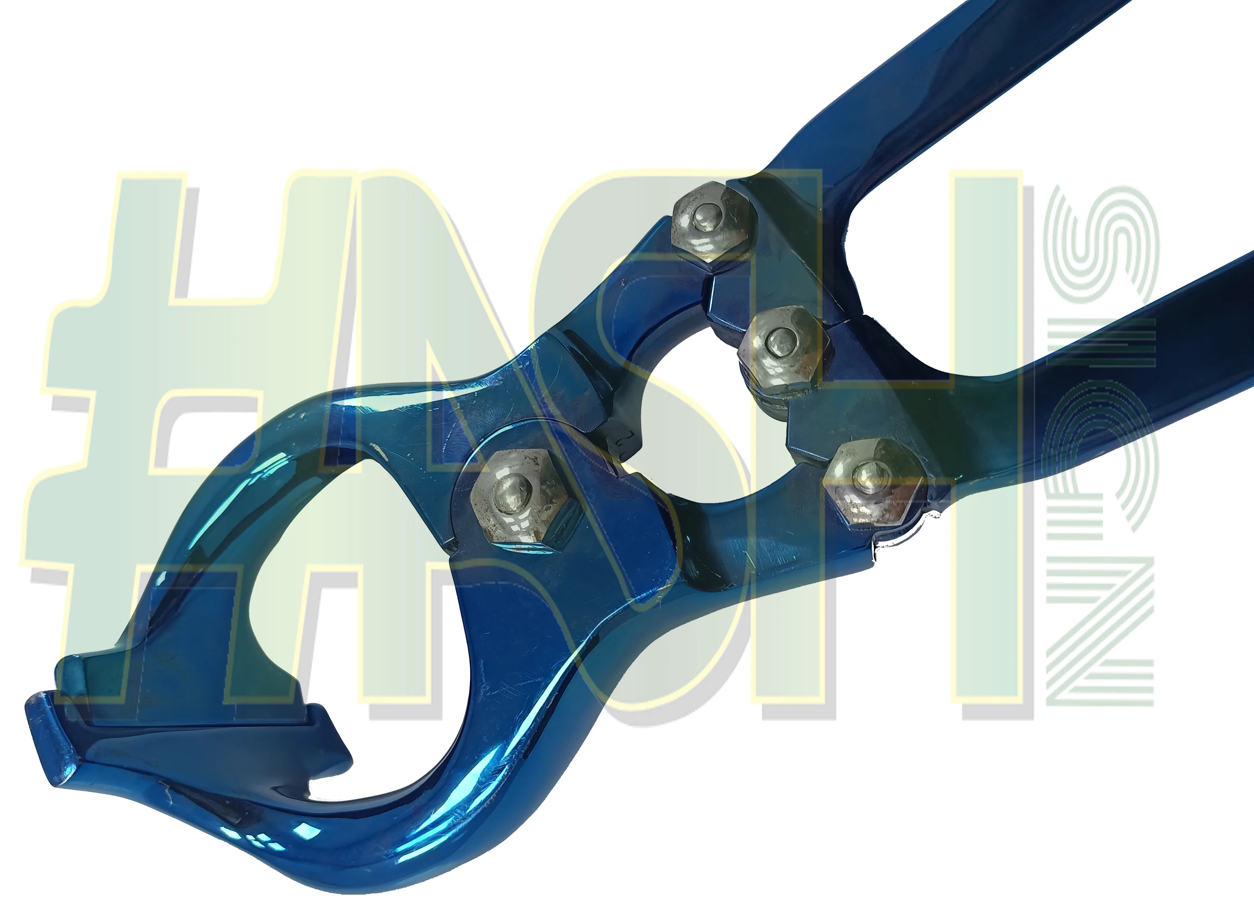 Antique Huge Bull Castration Pliers Tool - Rare Cattle Burdizzo Style