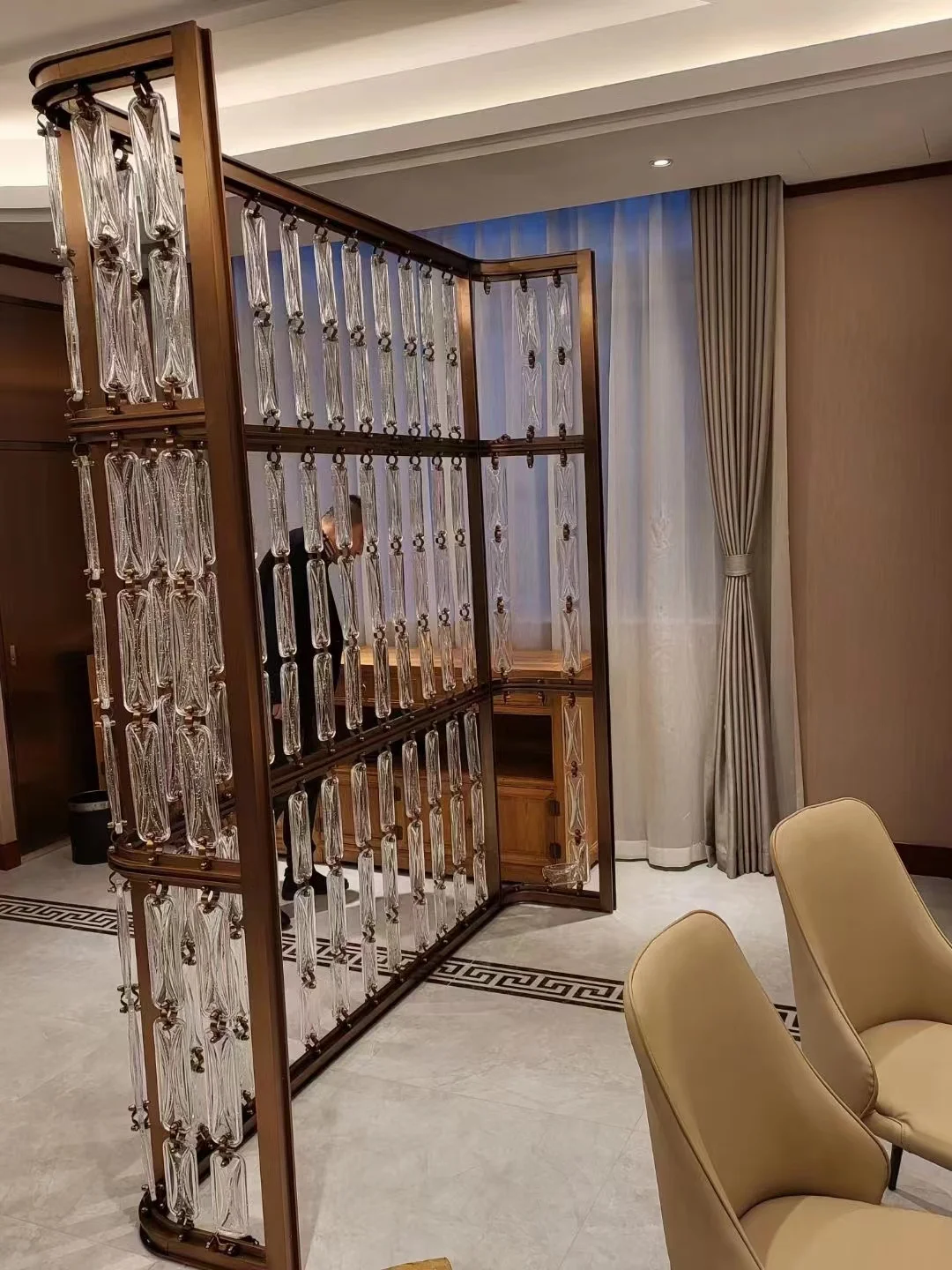 Luxury Glass Crystal Acrylic Stainless Steel Screens Led Lights Panels ...