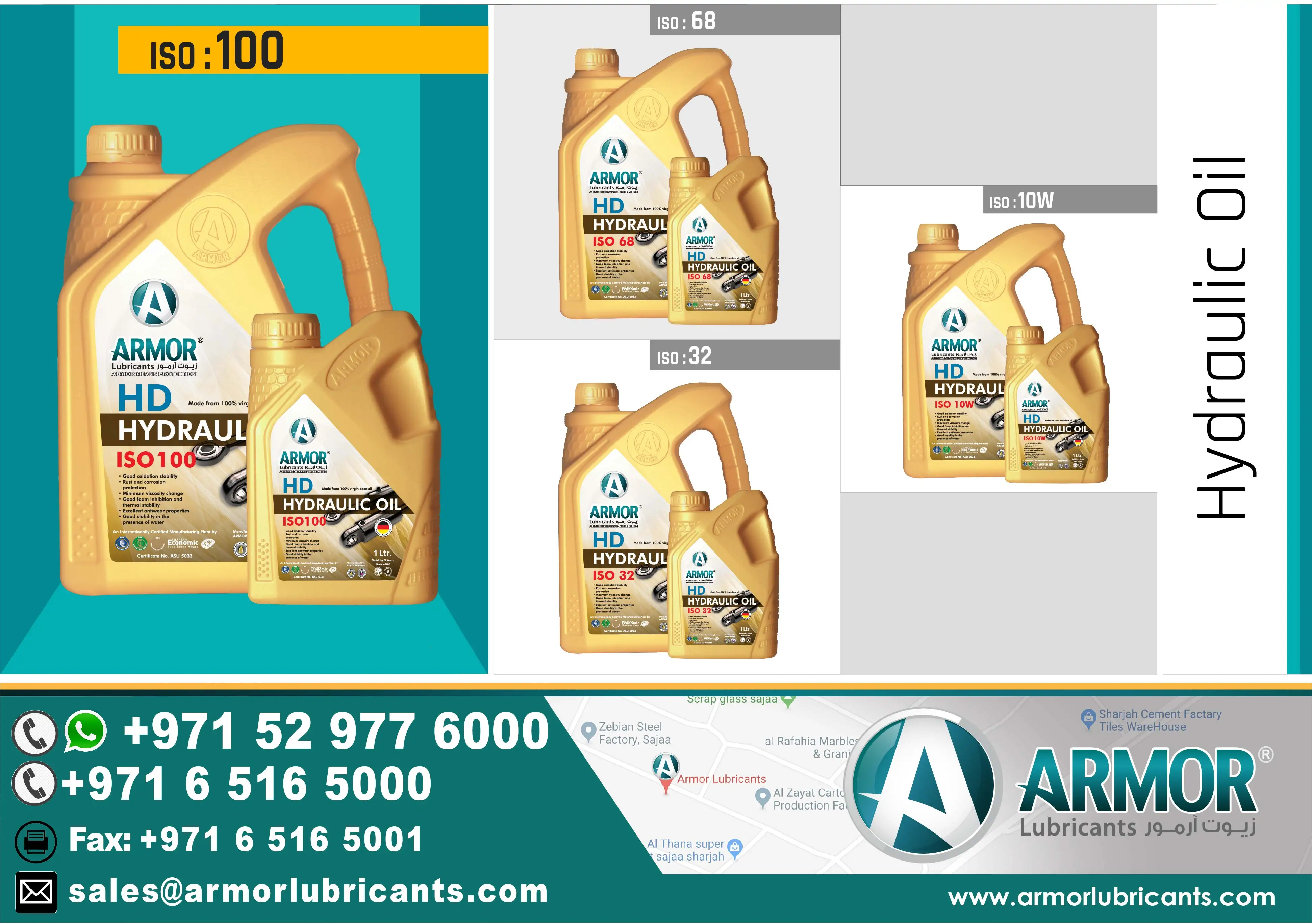 Certified Wholesale API ISO SAE Additive Armor Hydraulic Oil 100% ...