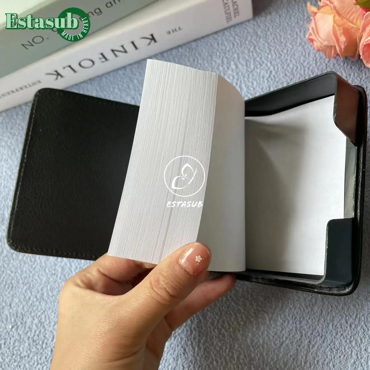 Estasub Unique Engraved Wooden Sublimation Sticky Message Note Pad ...