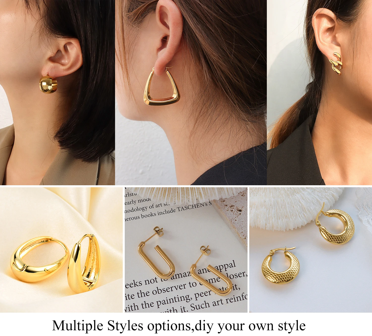 Hypoallergenic Jewelry - 316L Stainless Steel Earrings