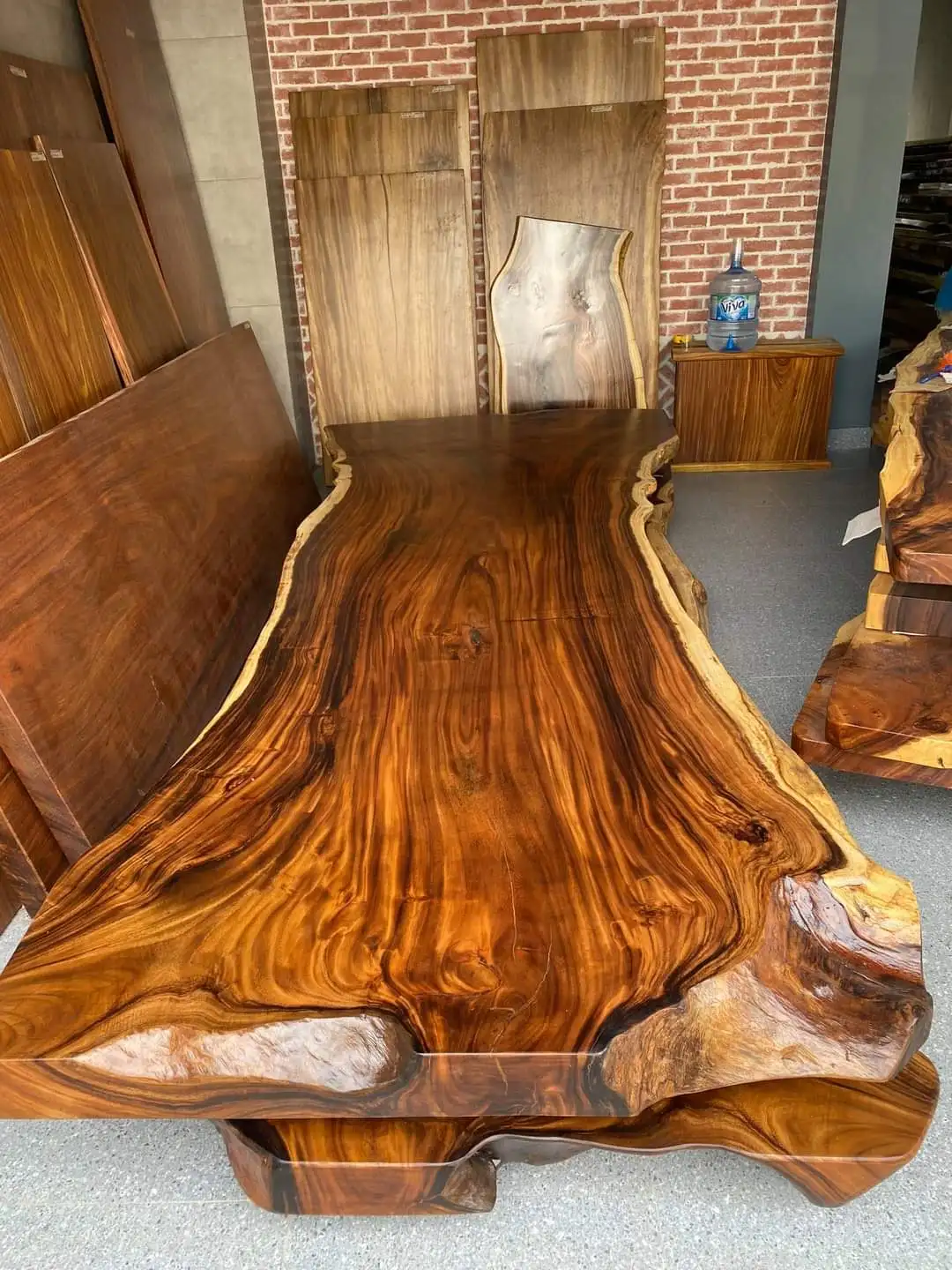 South America Wood Slab Table Top - Live Edge Exotic Wood