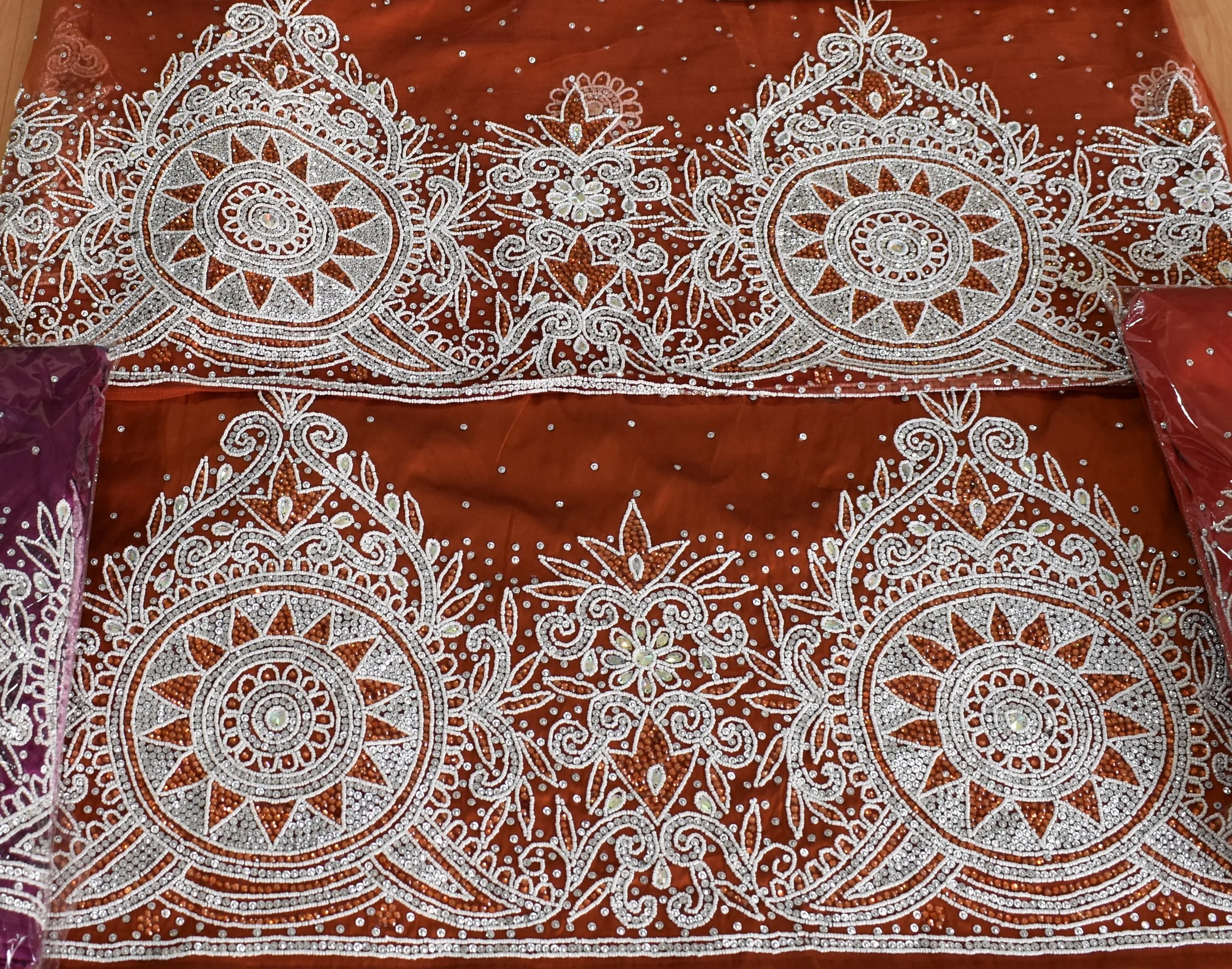 Rajgadhia Exports Beaded George Wrapper African Headtie Indian George ...