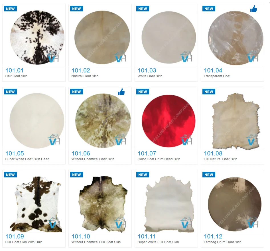 Premium Transparent Maple Vellum Goat Skin Drum Head for DJembe Players ...