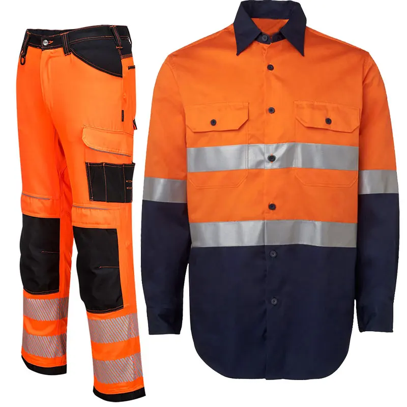 Heavy Duty Industrial Work Wear Uniform Promotion High Visibility ...