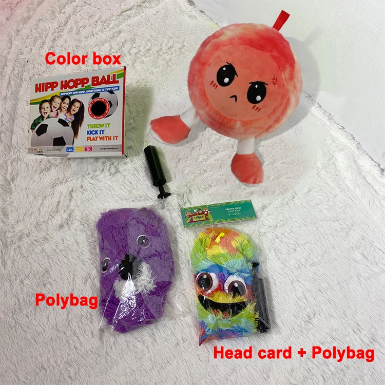 24 Inch Monster Fabric Inflatable Plush Ball Fuzzy Toys Pvc Ball - Buy ...