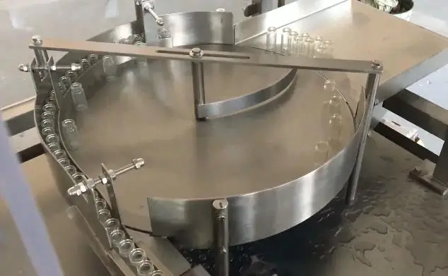 Automatic Round Rotary Turntable Bottle Feeder Machine Unscrambling ...