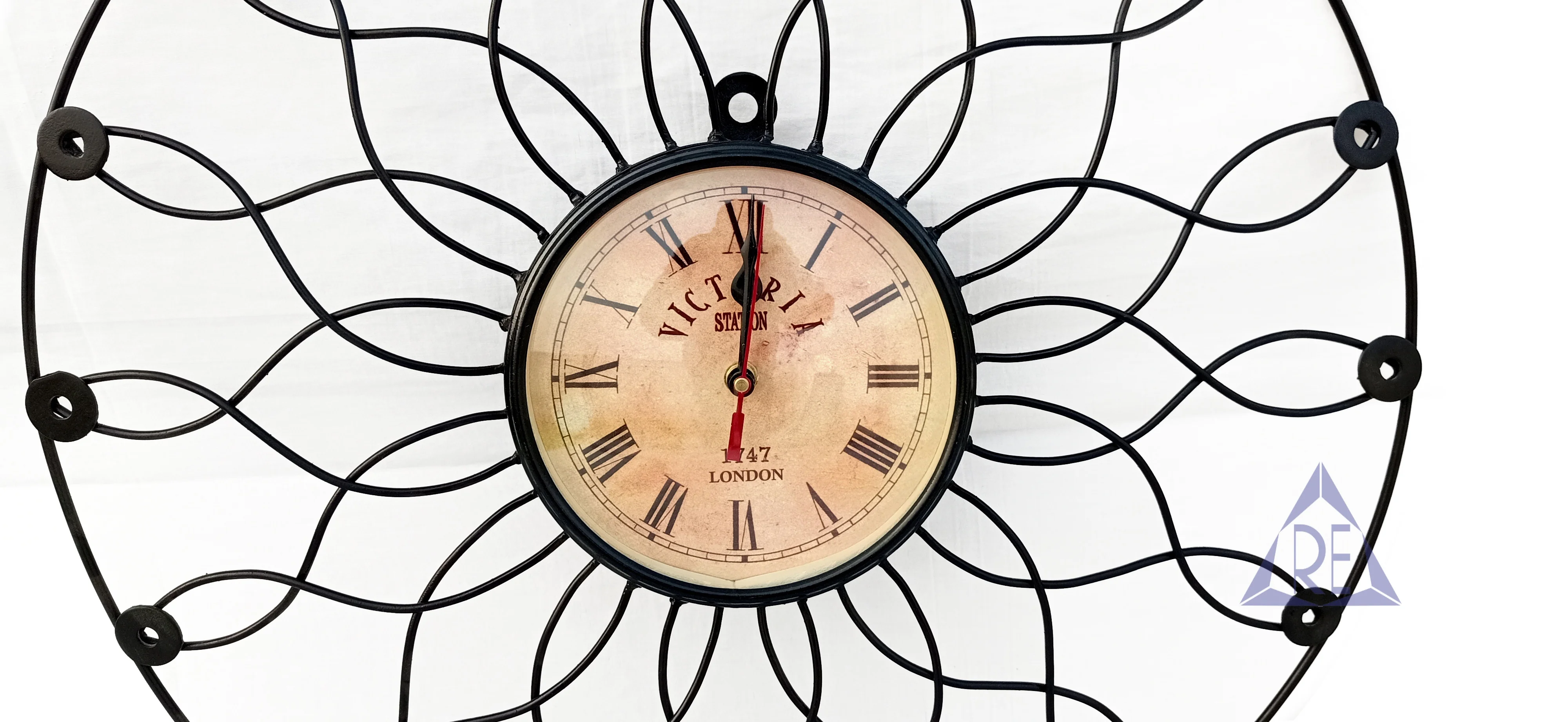 Large Modern Nautical Vintage Round Wall Clock Minimalist Unique Design ...