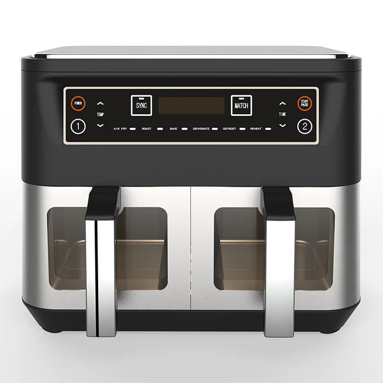 Vsible Vortex Dual Basket Air Fryer 2 Basket 2-basket Oven Digital ...