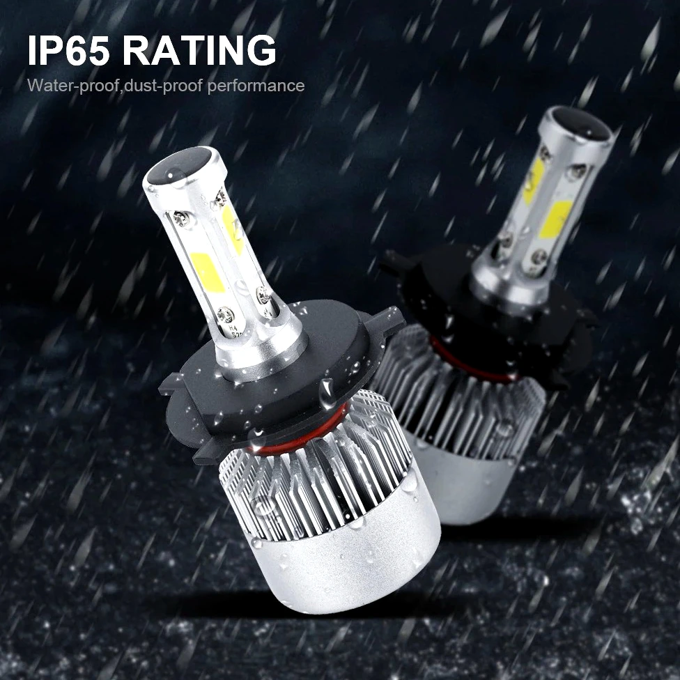 S2 Cob Car Headlight 9005 9006 H1 H4 H7 H11 72w 8000lm High Power S2 ...