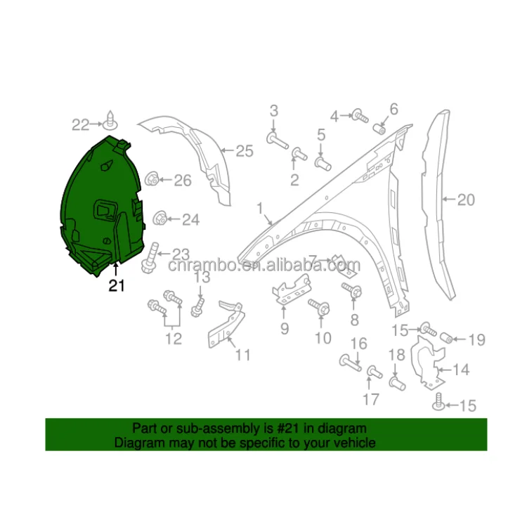 OEM LR073060 LR073058 Front Fender Liner Splash Shield for Land Rover ...