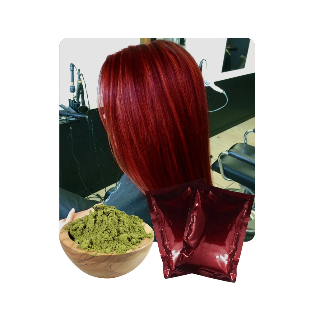 Organic Henna Herbal Wine Red Ecocert Certificate Easy Color Salon Hair ...