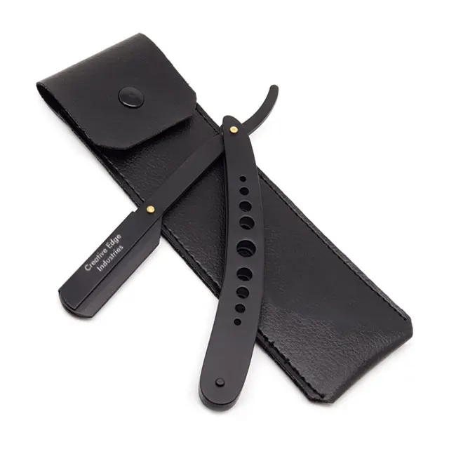 Premium Straight Edge Barber Razors With Travel Leather Case ...