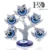 H&d Chinese Feng Shui Decoration Blue Evil Eye Owls Bendable Branches ...