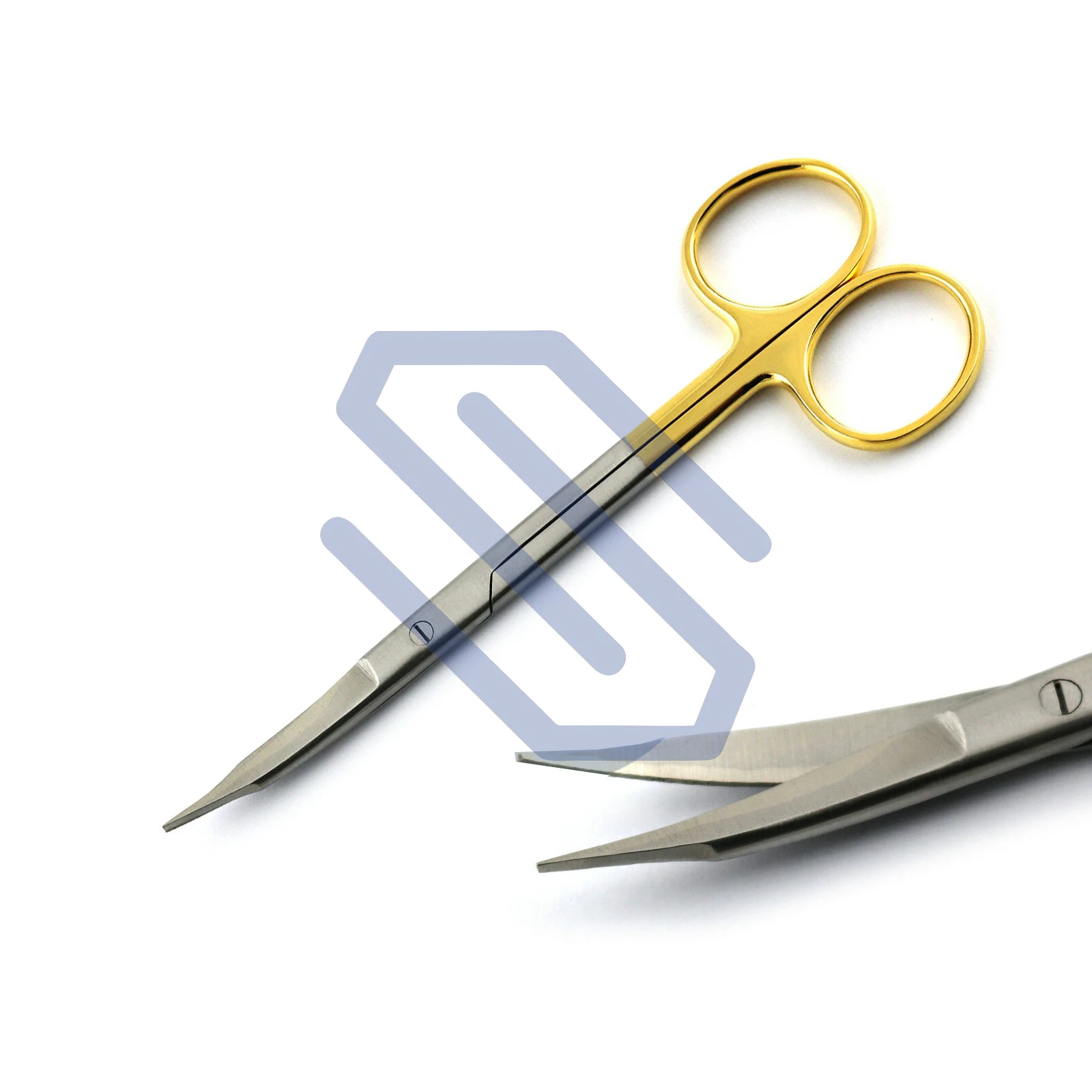 Surgical Goldman Fox Scissors Tc 13cm Curved Dental Tissue Trimming ...