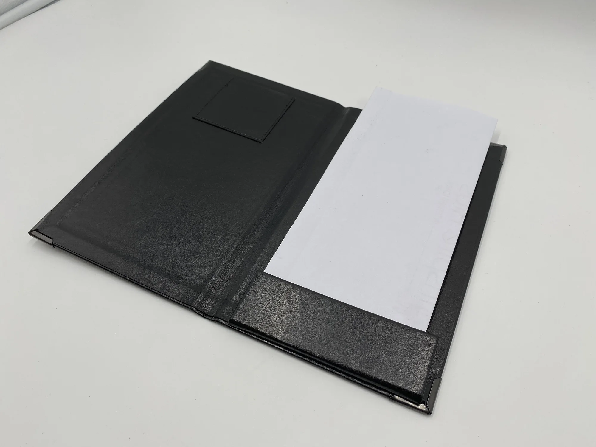 Customize Top Bottom Flap Single Side Leather Diploma Folder Menu Cover ...