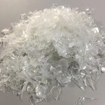 Fiber Grade PET Flakes/ Polyethylene Terephthalate Plastic Granules Raw ...