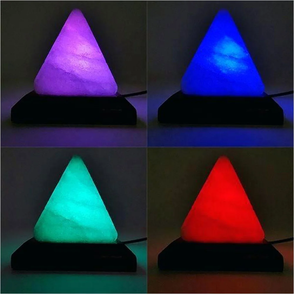 Best Mini Usb Pyramid Blue Salt Stone Lamp Usb Lamp With Customize ...