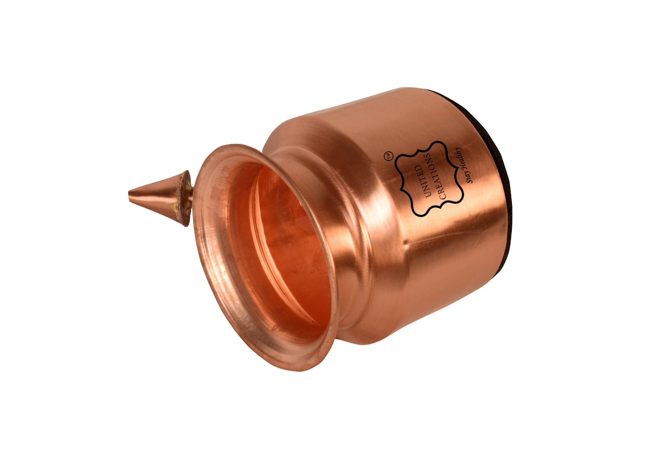 Handcrafted Indian Copper Jal Neti Pot for Nose Cleaning