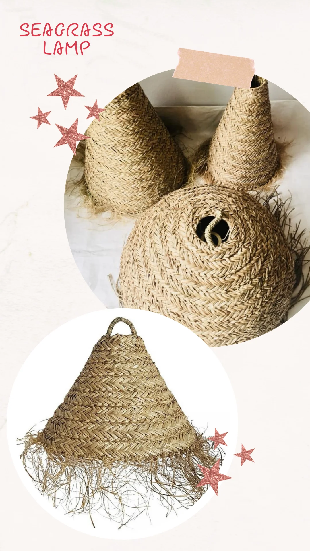 Seagrass Lamp - Soft Lighting with Exotic Style for Living Room
