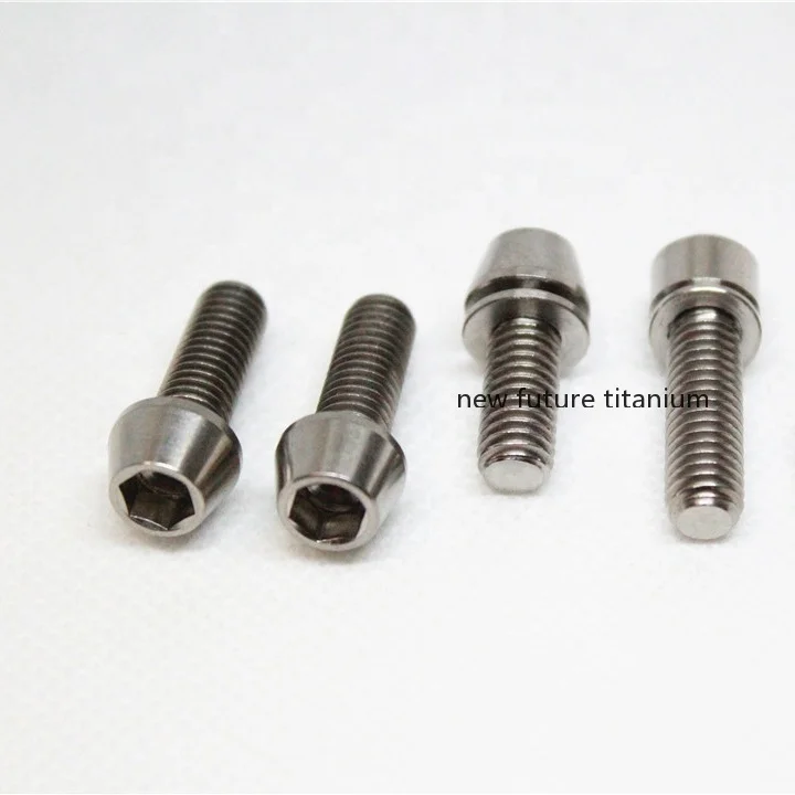 Titanium Bolts M6 M8 M5 M10 Full Thread Din912 Titanium Screw For Bike ...