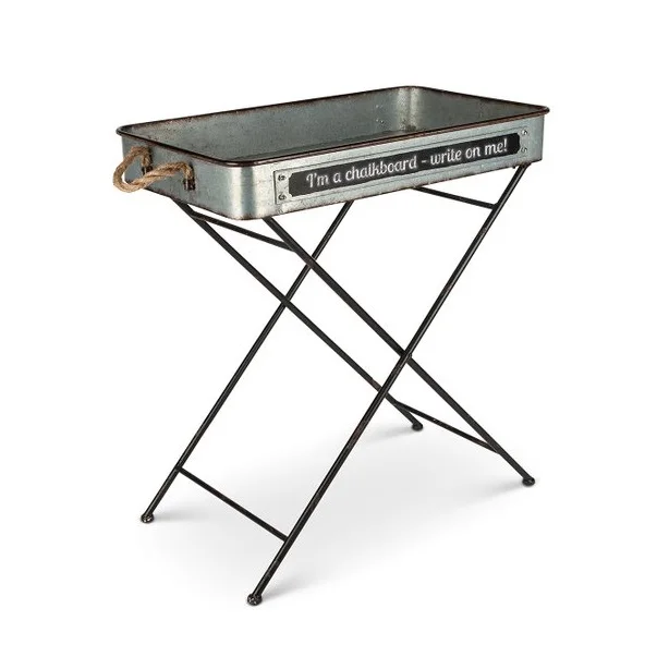 Galvanized Metal Rectangle Tray Table Manufacturer Galvanized Hot ...
