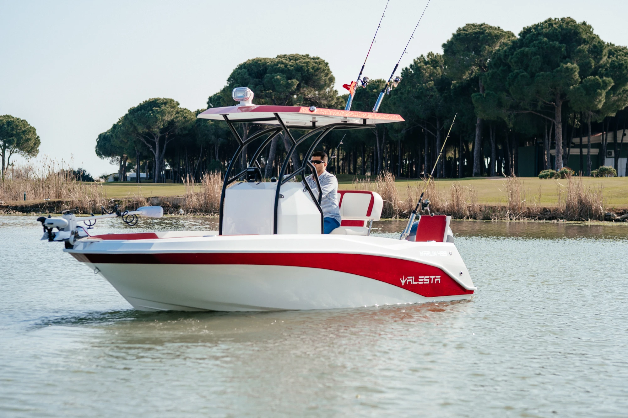 Alesta Marine Luxury Raptor Parasailing Boat Anthracite Gray Fiberglass ...