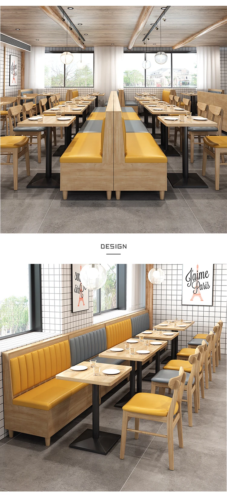 Contemporary American Diner Restaurant Furniture Sets