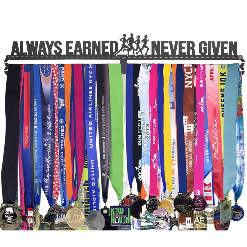 Personalized Athletes Award Ribbon Medal Hanger Steel Medal Holder ...