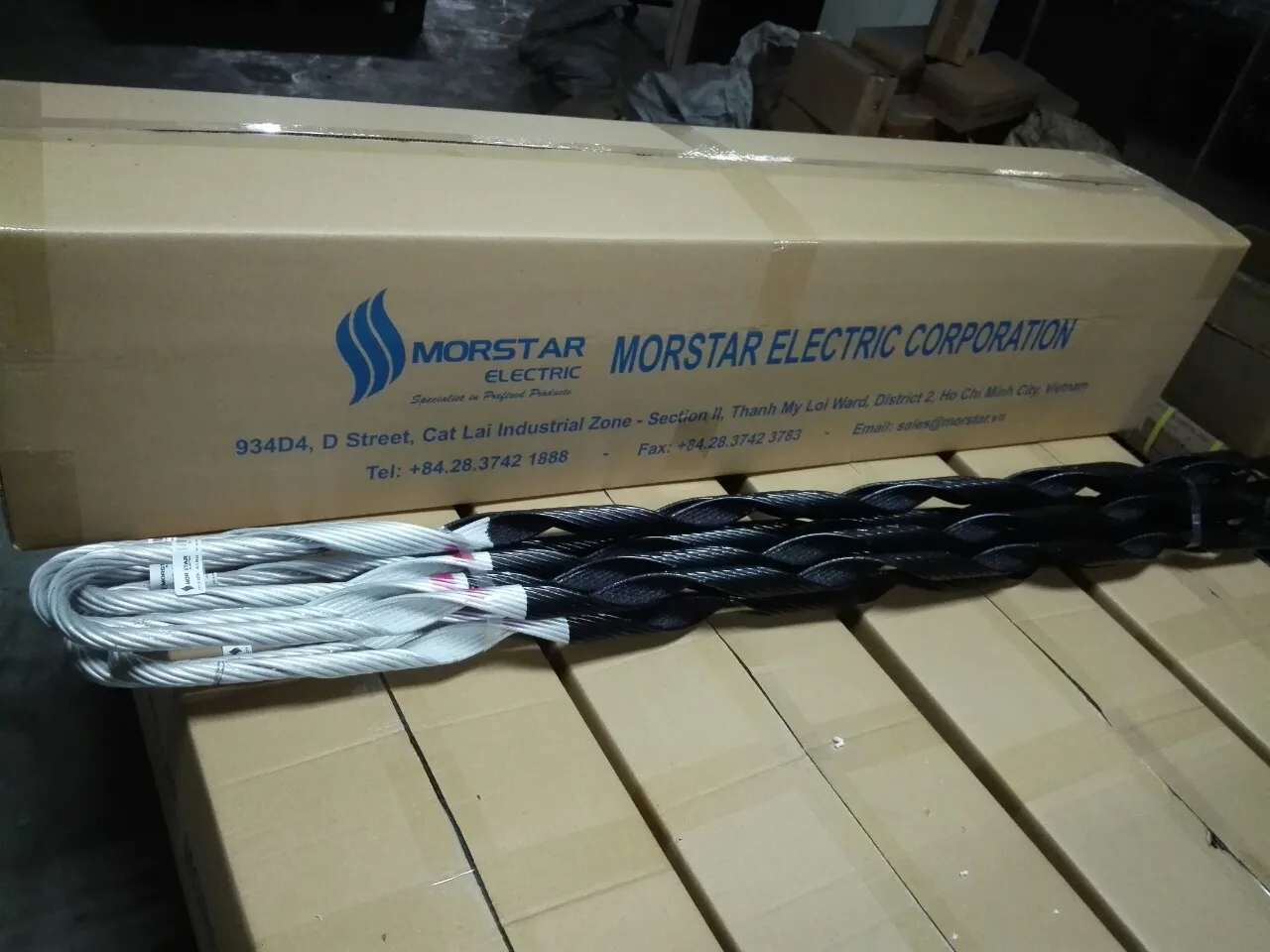 Helical Hot Dip Galvanized Steel Neoprene Coated Guy Grip