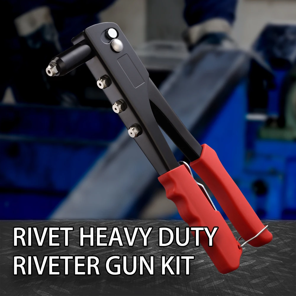 Heavy Duty Hand Riveter Gun Rivet Tool Kit - Professional