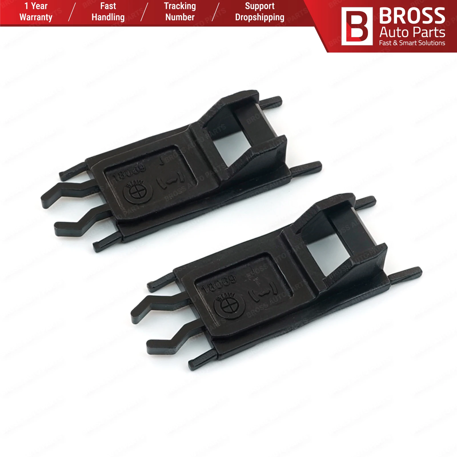 BSR10 2-Piece Sunroof Slider Rail Repair Clips for Toyota, CRV, and ...