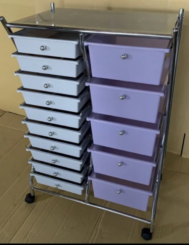 10 Laci Rolling Penyimpanan Keranjang Troli Kantor Organizer Keranjang ...